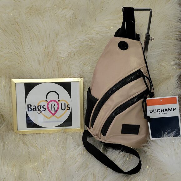 Duchamp | Bags | Duchamp Sling Bag Tan And Black 6 Pockets Breathable 2 ...